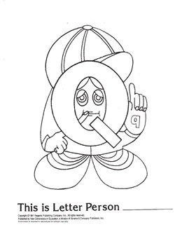 letter people coloring pages printable