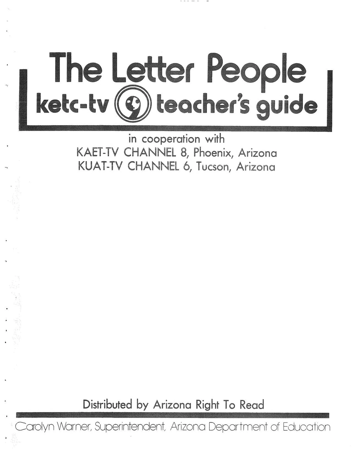 KETC-TV Teacher's Guide | Letter People Wiki | Fandom