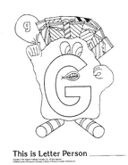 Alpha Letter People Coloring Pages | Letter People Wiki | Fandom