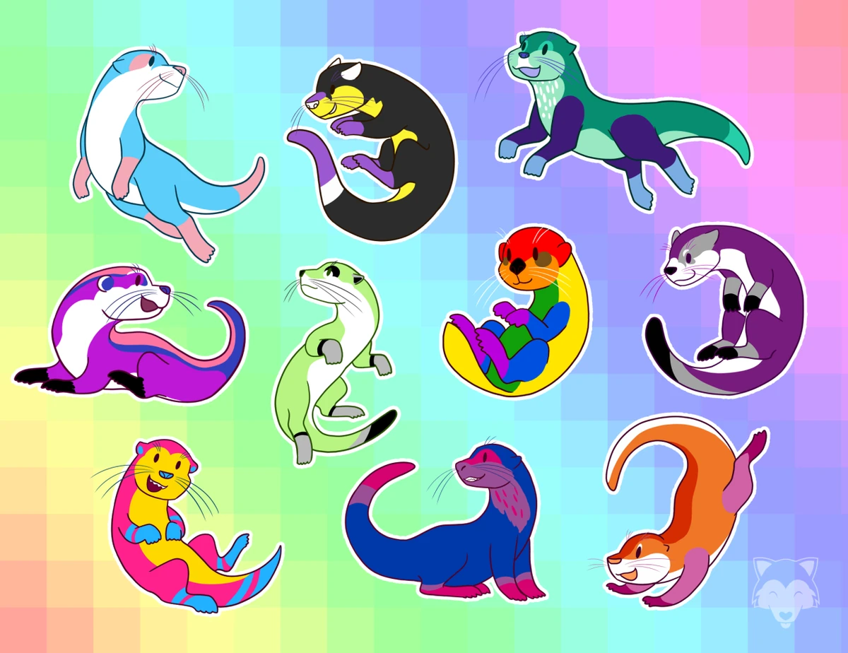 Pride Animals/Mammals/Otters | LGBT Spoofs Wiki | Fandom