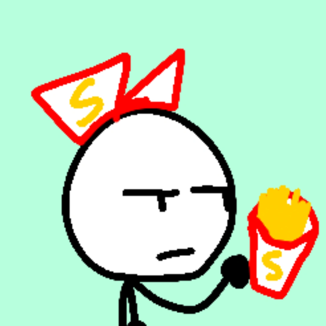 Guy w/ Fries Sticky | Liamation Wiki | Fandom