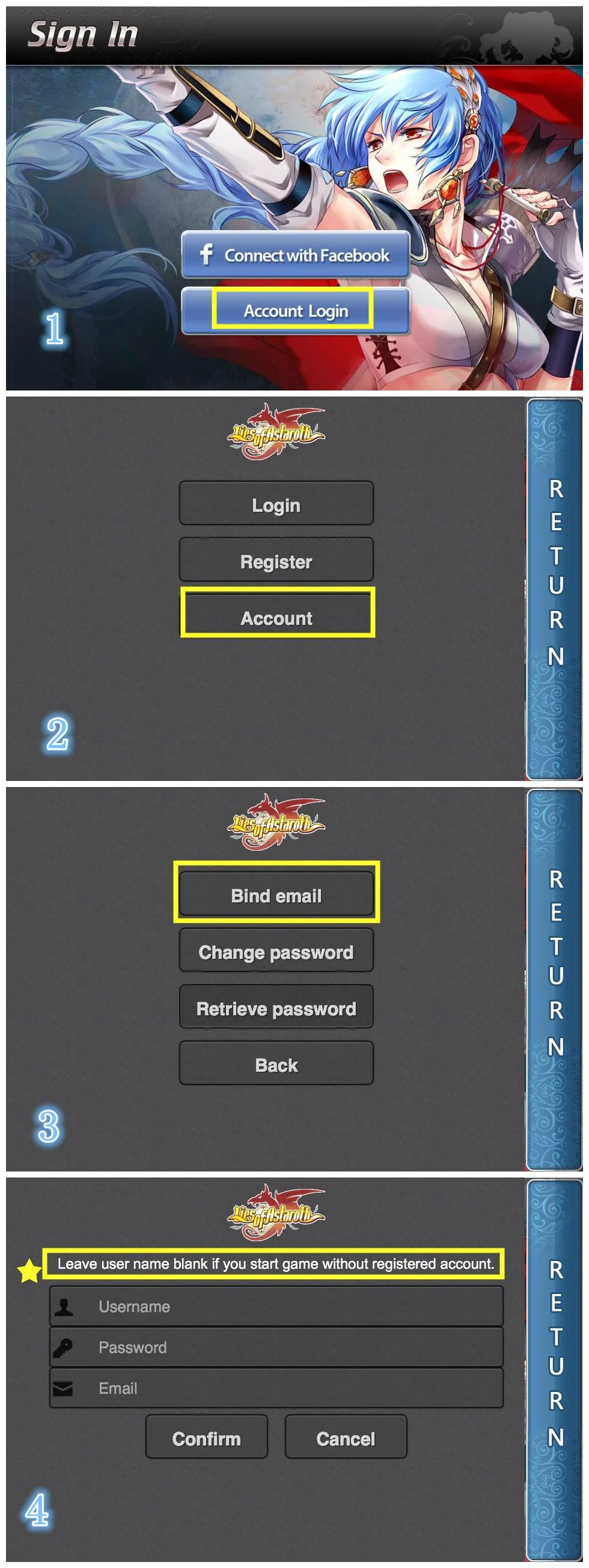 Bind Account | Lies Of Astaroth Wiki | Fandom