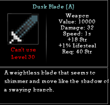 Dusk Blade | LifeForge Wiki | Fandom