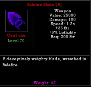 Balefire Blade | LifeForge Wiki | Fandom