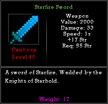 Starfire Sword | LifeForge Wiki | Fandom