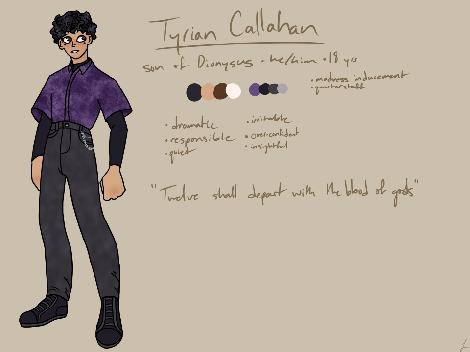 Tyrian Callahan | Lights.comics.action OC Database Wiki | Fandom
