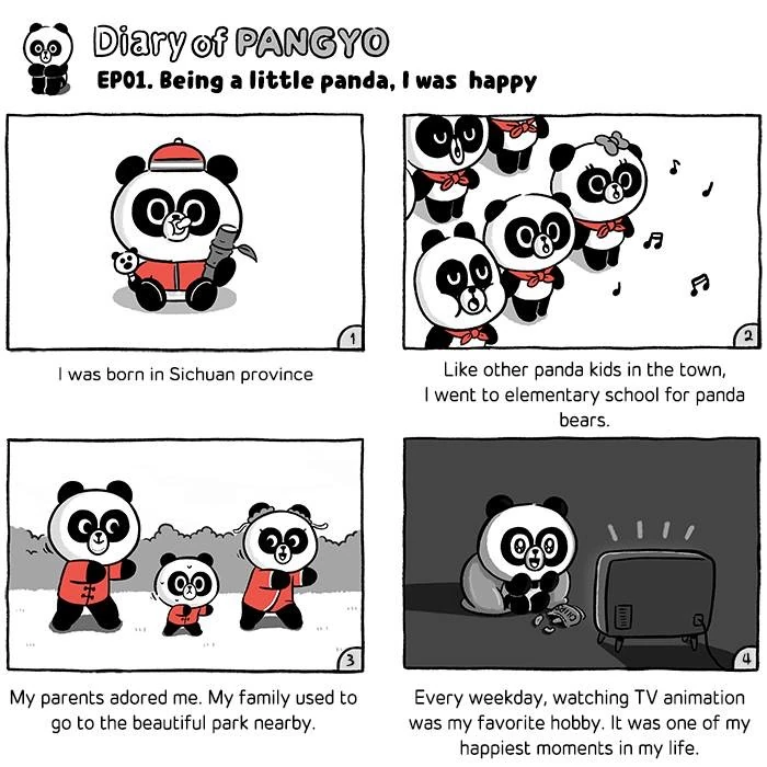Being a little panda, I was happy | LINE Wikia | Fandom