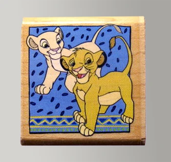 Rubber Stampede: A455-C Young Simba and Nala | Lion King Collectors ...