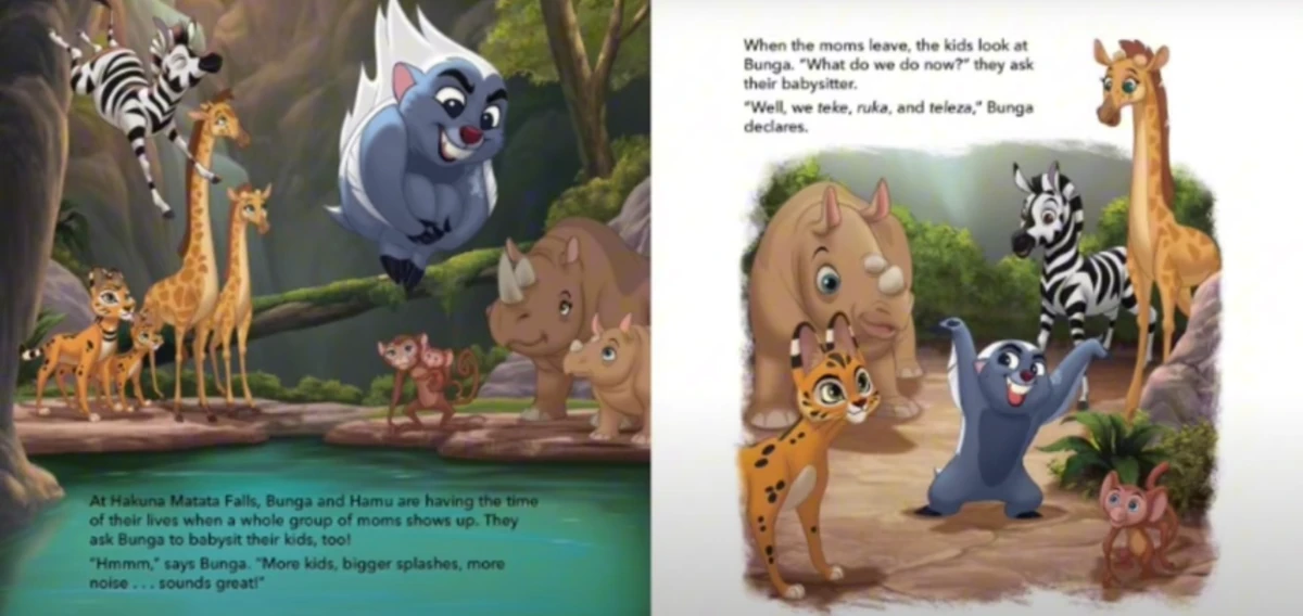 Monkeys/Gallery/Babysitter Bunga (Book) | The Lion Guard Wiki | Fandom