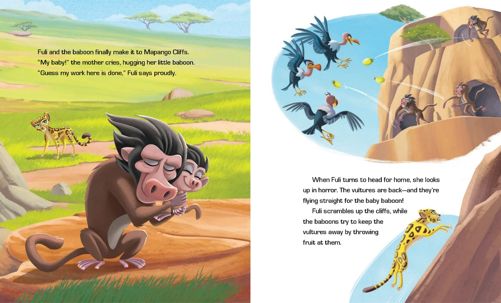 Baby Baboon's Mother/Gallery/Baboons! (book) | The Lion Guard Wiki | Fandom