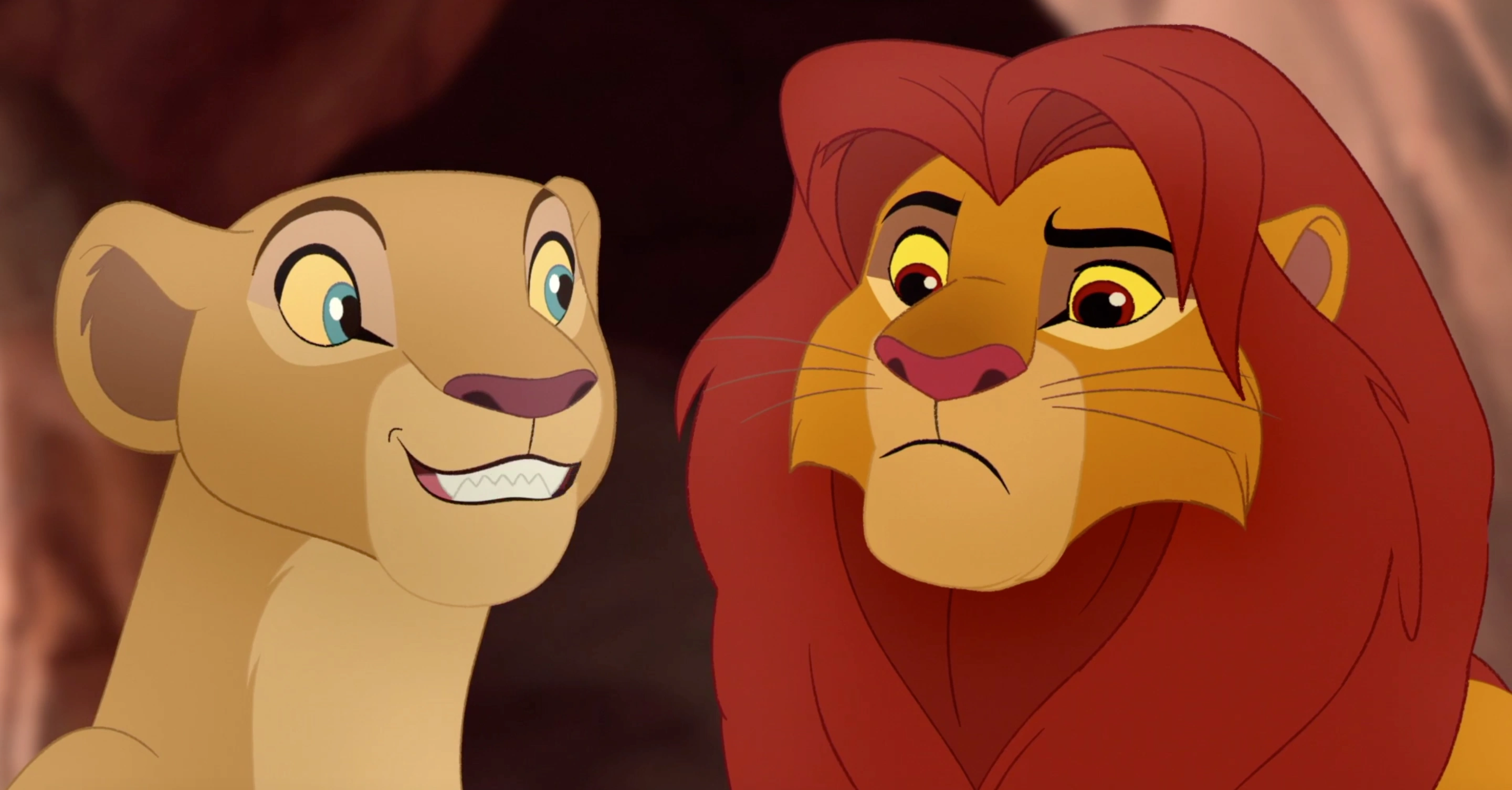 Simba And Nala Mating As Cubs