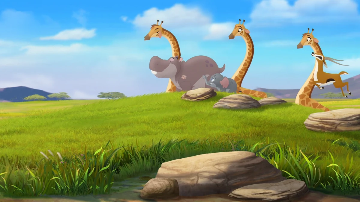 Giraffes/Gallery/Follow That Hippo! | The Lion Guard Wiki | Fandom