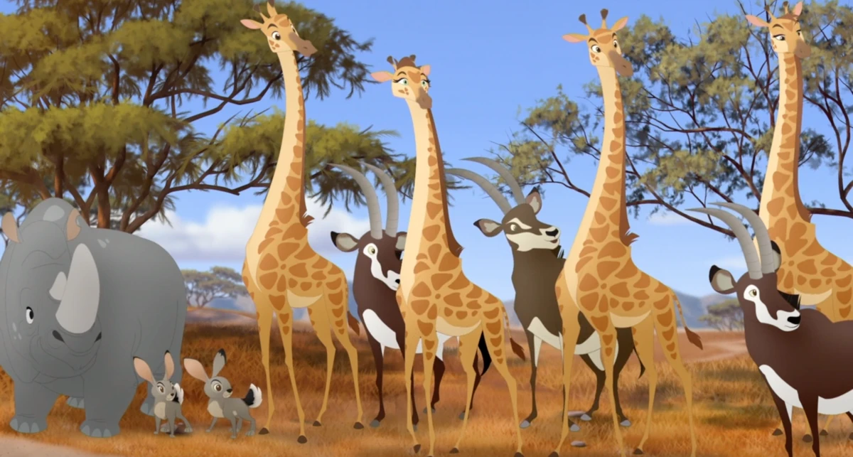 Female Giraffe/Gallery/The Queen's Visit | The Lion Guard Wiki | Fandom