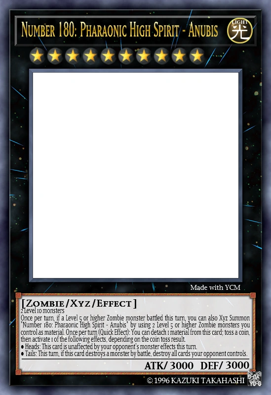 Number 180: Pharaonic High Spirit - Anubis | LionHeartKIng Wiki | Fandom