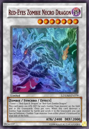 Red-Eyes Zombie Necro Dragon (Custom) | LionHeartKIng Wiki | Fandom