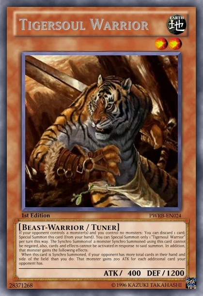 Tigersoul Warrior | LionHeartKIng Wiki | Fandom