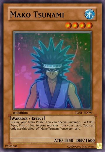 Mako Tsunami (Card)/(Custom) | LionHeartKIng Wiki | Fandom