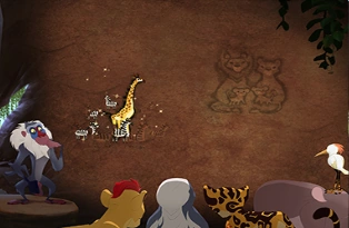 The Lion King Simba Cave Drawing