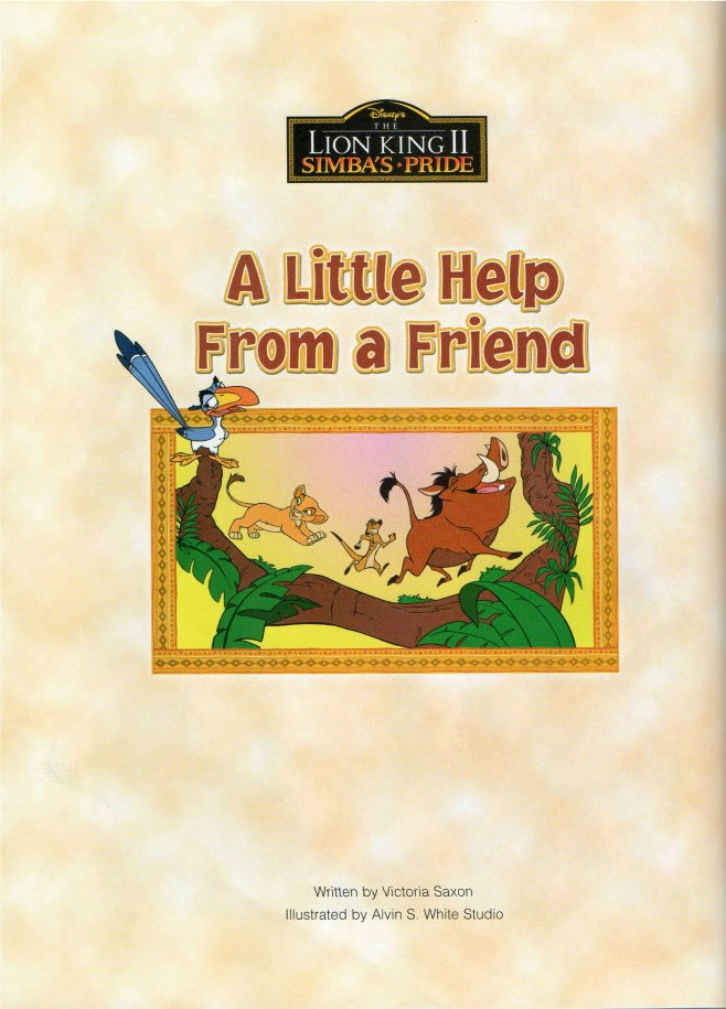 A Little Help From a Friend | The Lion King Wiki | Fandom