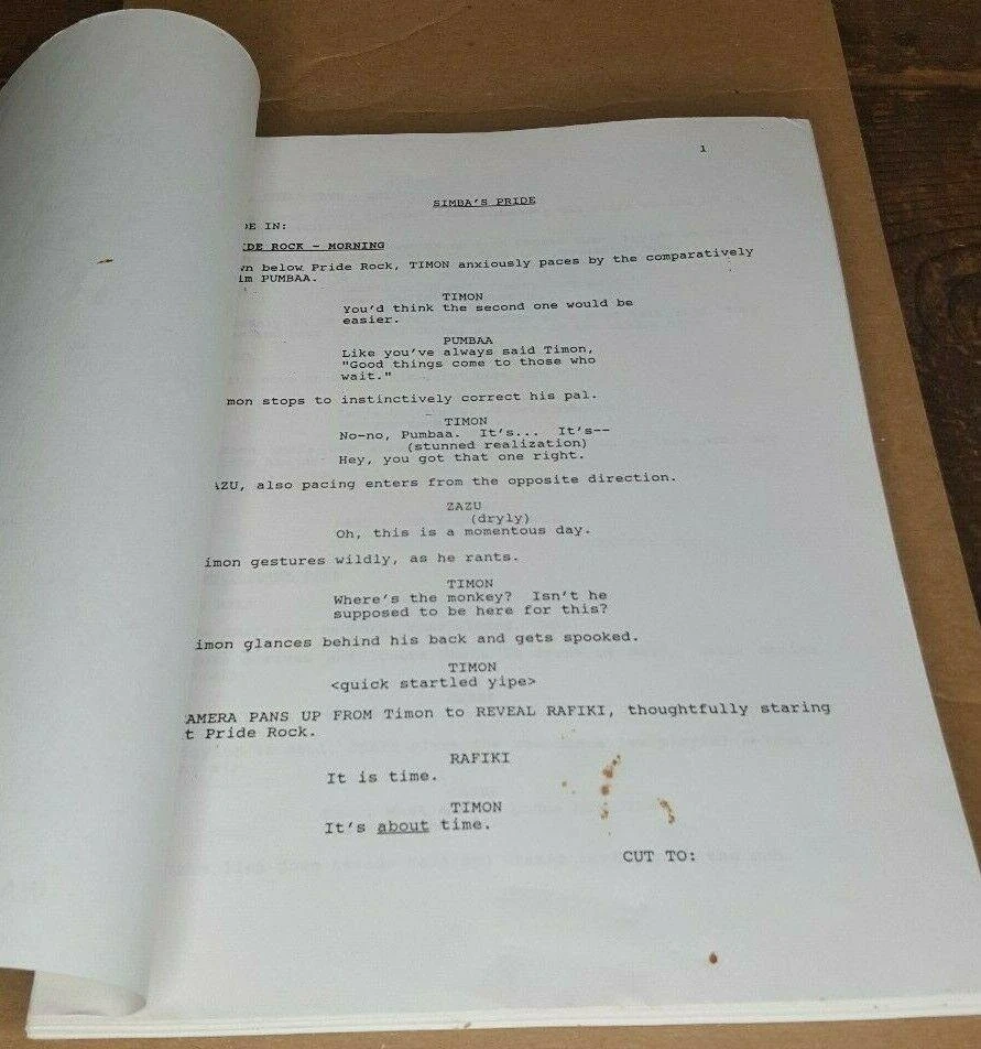 The Lion King II: Simba's Pride (June 1995 draft) | The Lion King Wiki ...