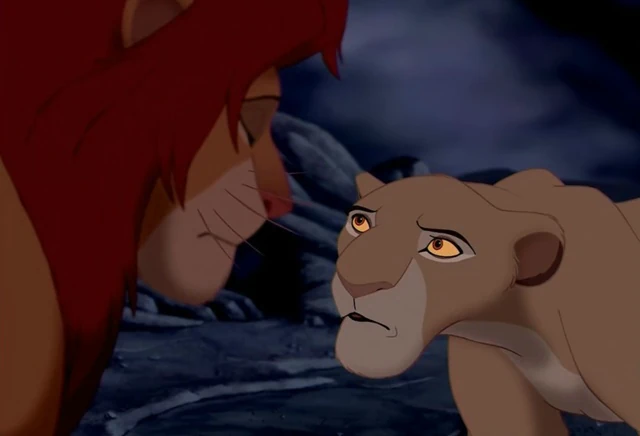 The Lion King Simba And Nala Kissing