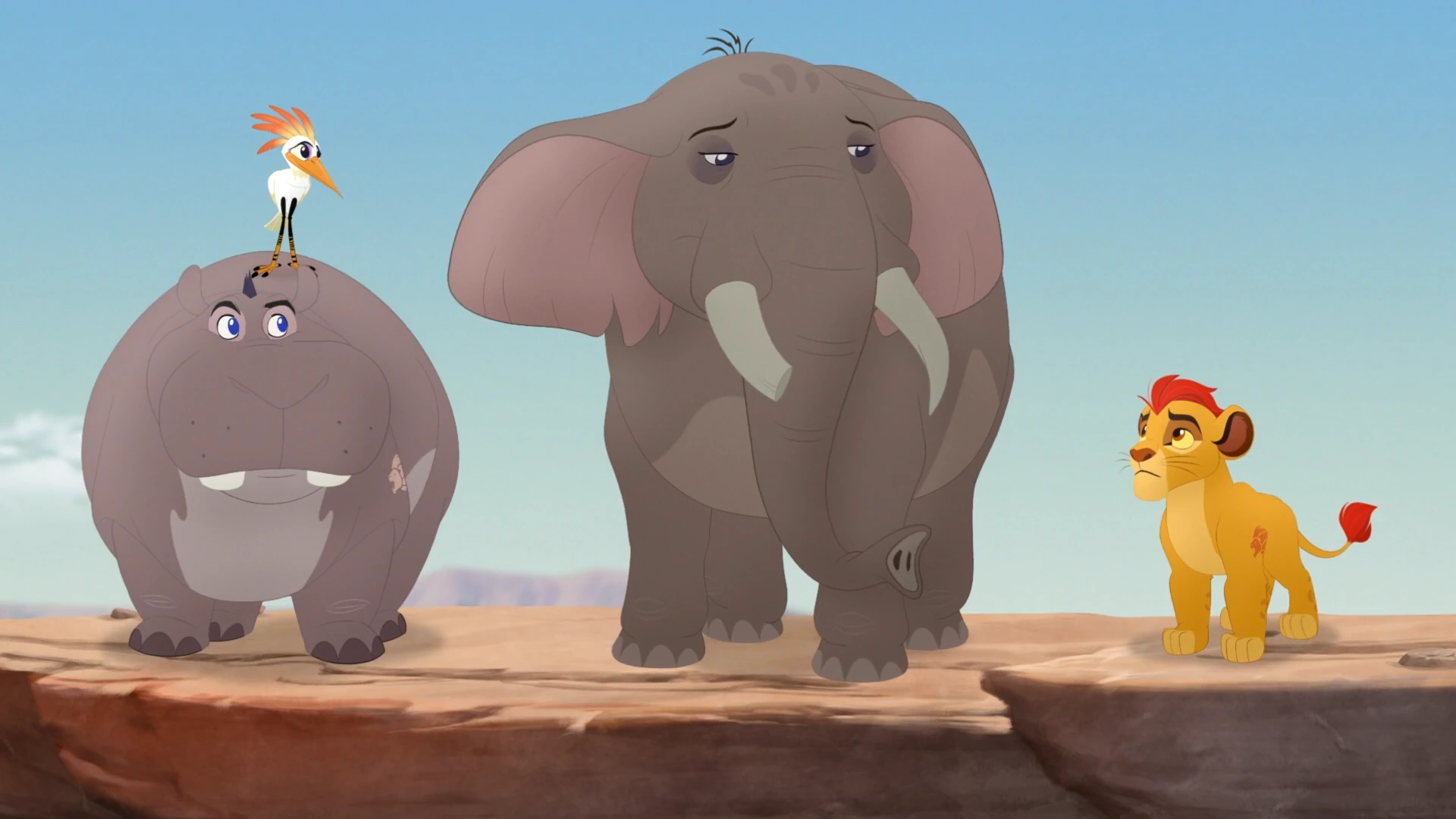 Elephant And Lion Cartoon