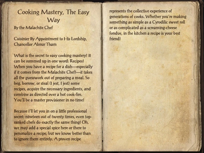 Cooking Mastery, The Easy Way | Liora's library Wiki | Fandom
