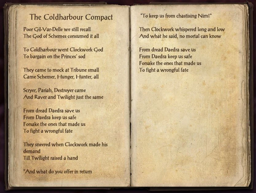 The Coldharbour Compact | Liora's library Wiki | Fandom