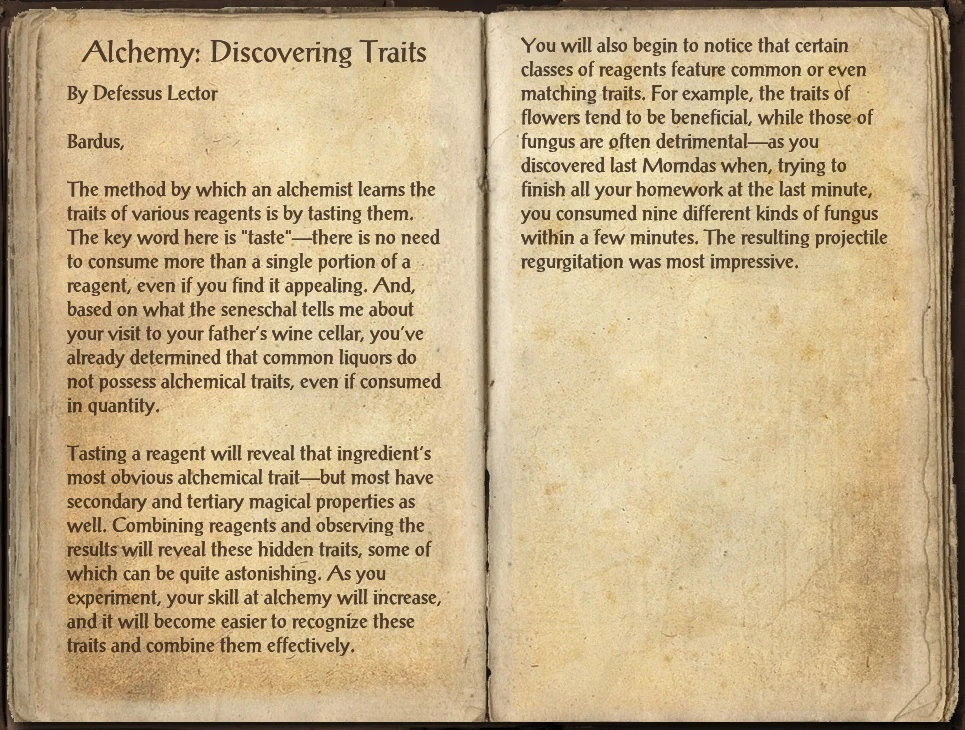 Alchemy: Discovering Traits | Liora's library Wiki | Fandom