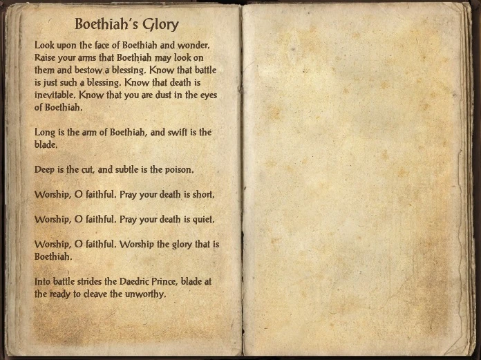 Boethiah's Glory | Liora's library Wiki | Fandom