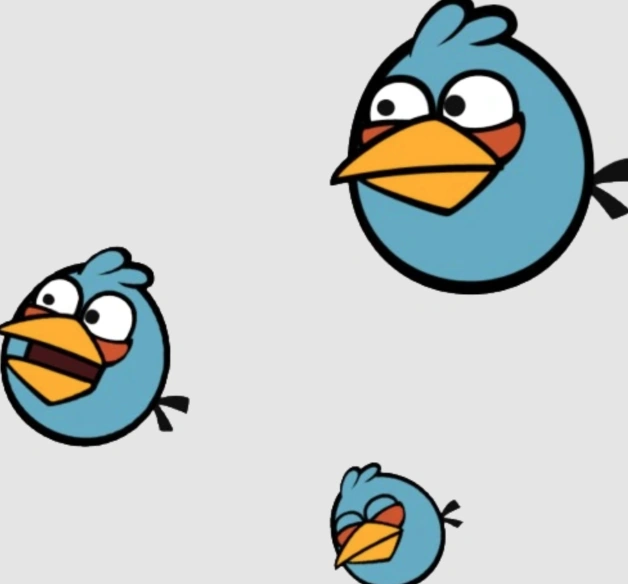 blue bird angry birds coloring pages