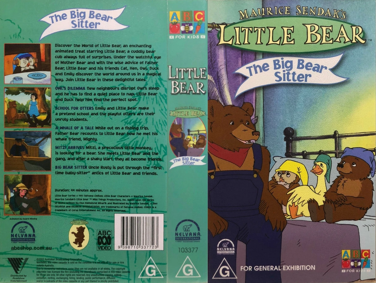 Maurice Sendak's Little Bear: The Big Bear Sitter (videocassette ...