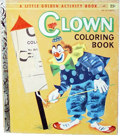 coloring book clown