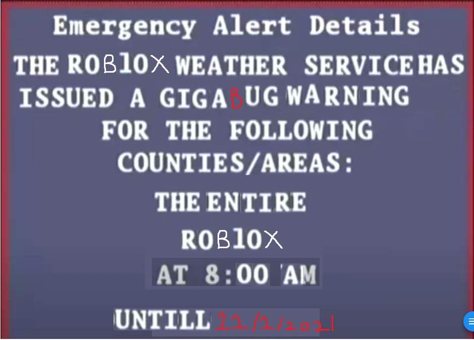 Roblox Emergency Alert System On NewS | Littlehanger1234 Wiki | Fandom