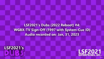 WGBX-TV (GBH 44) Sign-Off (1997) (LSF2021's Dubs, 2023 ...