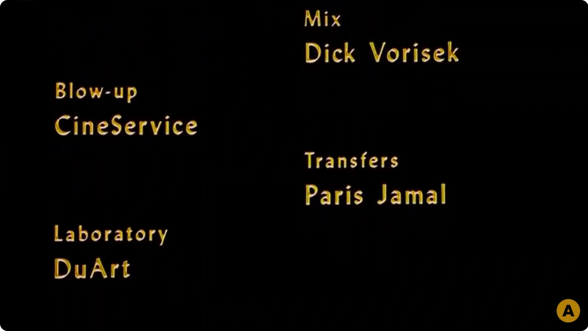 DuArt Laboratories/In-Credit Text Variants | Logo Timeline Wiki | Fandom