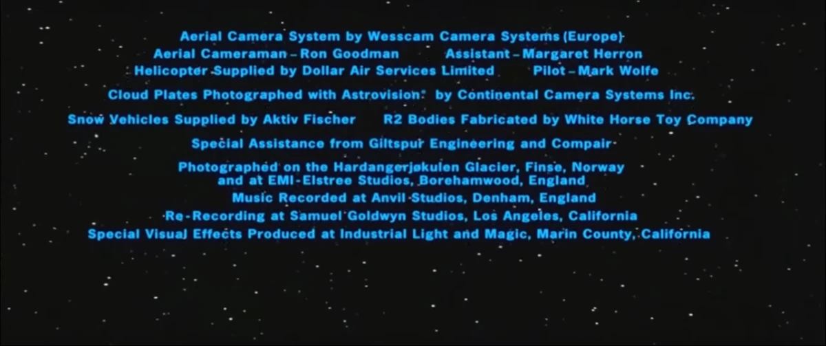 WesCam/In-Credit Text Variants | Logo Timeline Wiki | Fandom