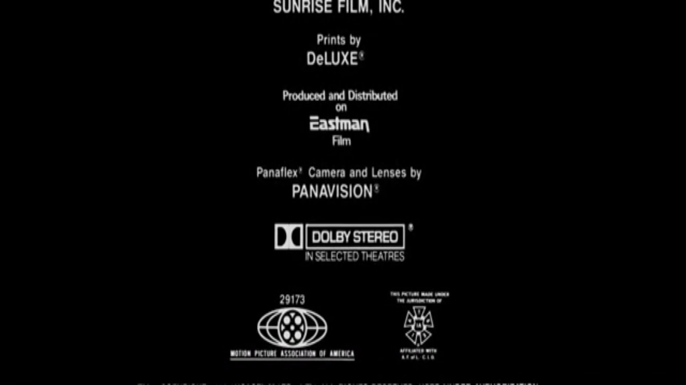 Kodak Motion Picture Film Credits