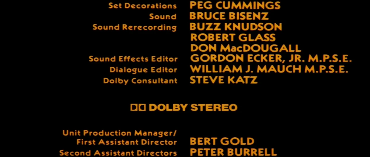Dolby Stereo/Credits Variants | Logo Timeline Wiki | Fandom