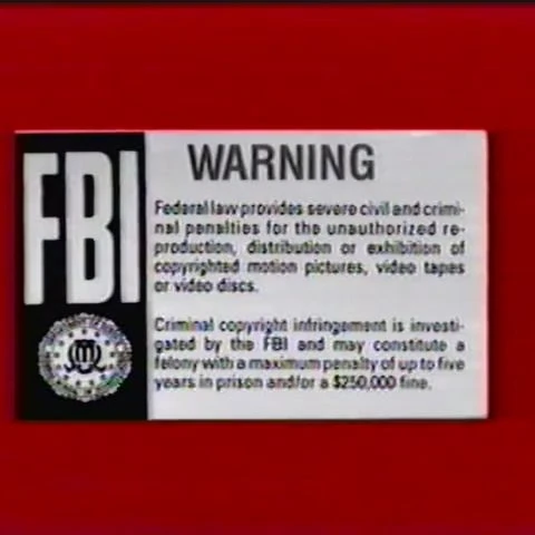 Fbi Warning Logo Disney