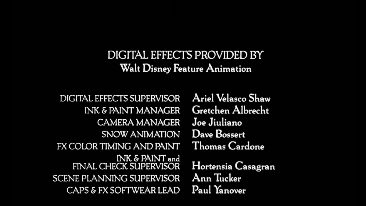 Walt Disney Feature Animation/In-Credits Text Variants | Logo Timeline ...
