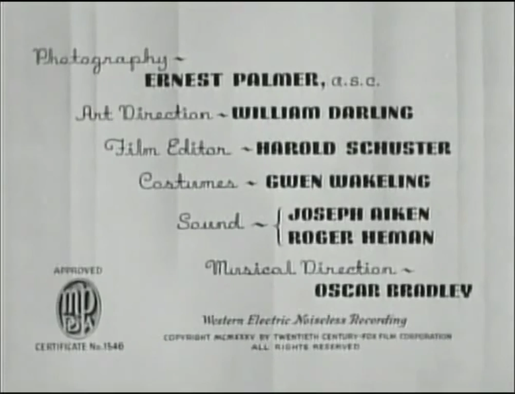 Twentieth Century Fox Film Corporation/In-Credit Text Variants | Logo ...