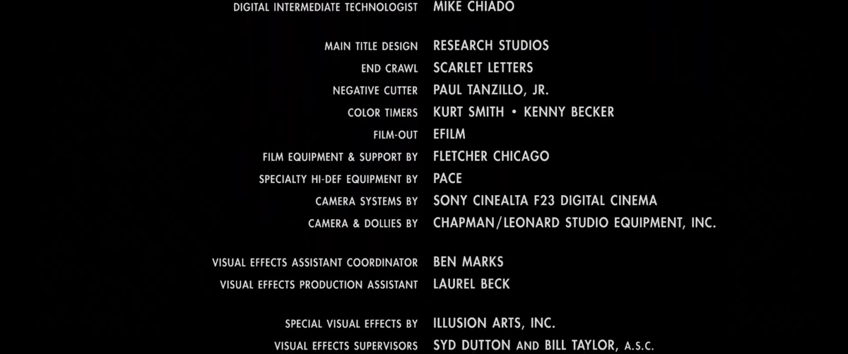 CineAlta/In-Credits Text Variants | Logo Timeline Wiki | Fandom