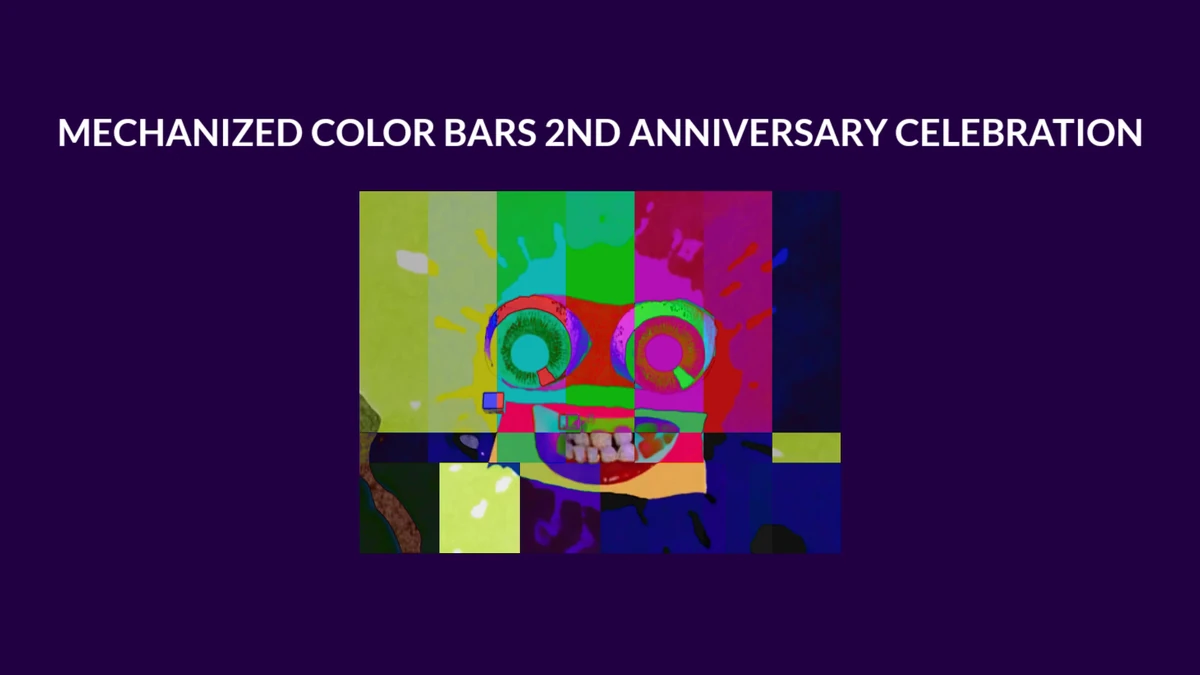 Mechanized Color Bars 2nd Anniversary Celebration | Logo Editing Wiki | Fandom