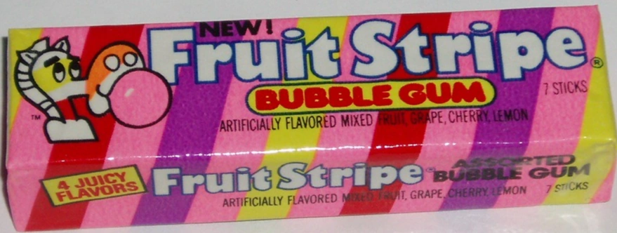 Fruit Stripe Bubble Gum | Logopedia | Fandom