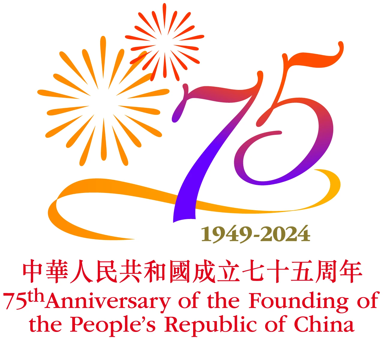 75th anniversary of the People's Republic of China | Logopedia | Fandom