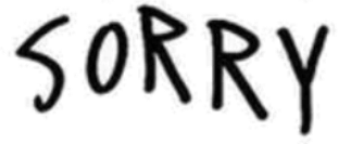 Sorry | Logopedia | Fandom