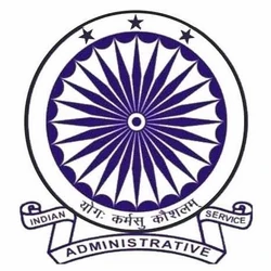 Indian Administrative Service Logo With Indian Flag