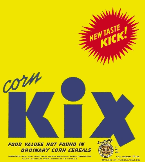 Kix Cereal Logo General Mills Cereals Kix Cereal, 18 Ounce