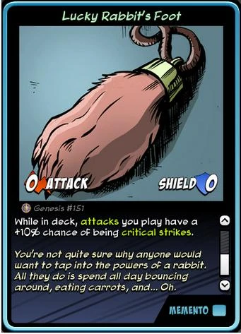 Lucky Rabbit's Foot | Legacy of Heroes Wiki | Fandom